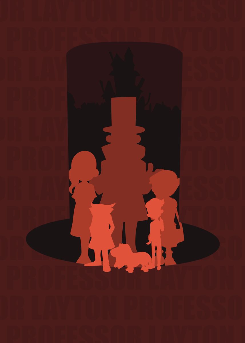 'Professor Layton - Video Games Set' Poster, picture, metal print ...