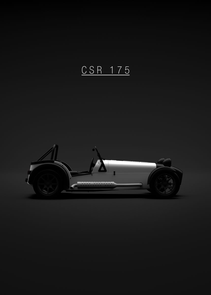 'Caterman CSR 175 Sports Car' Poster, picture, metal print, paint by 21 ...