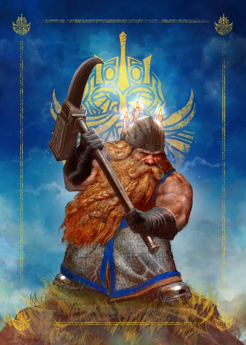 'Dwarf Miner' Poster, picture, metal print, paint by Warhammer | Displate
