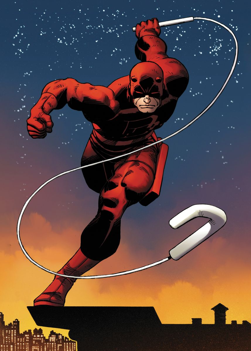 'Daredevil Grappling Hook' Poster, picture, metal print, paint by ...