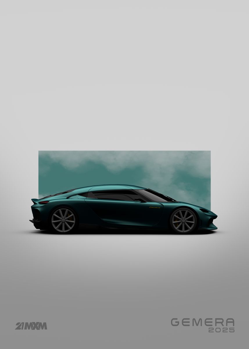 'Koenigsegg Gemera 2025' Poster, picture, metal print, paint by 21 MXM ...