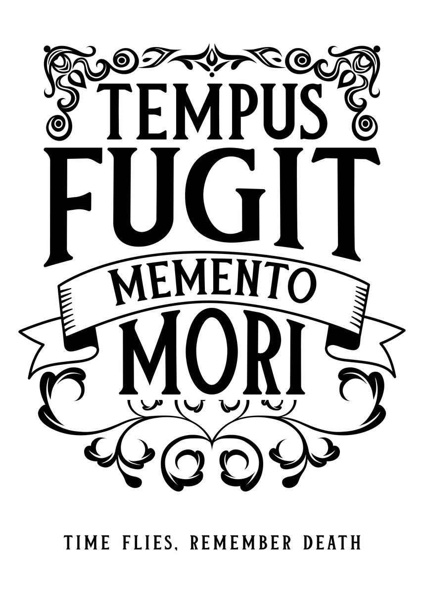 'Tempus Fugit Memento Mori' Poster, picture, metal print, paint by pixelbull Medieval Art and ...