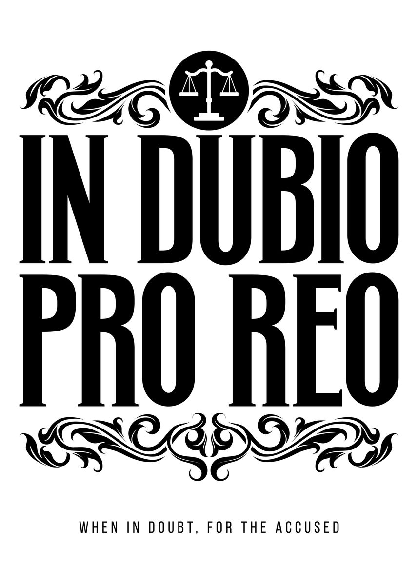 'In Dubio Pro Reo' Poster, picture, metal print, paint by pixelbull ...