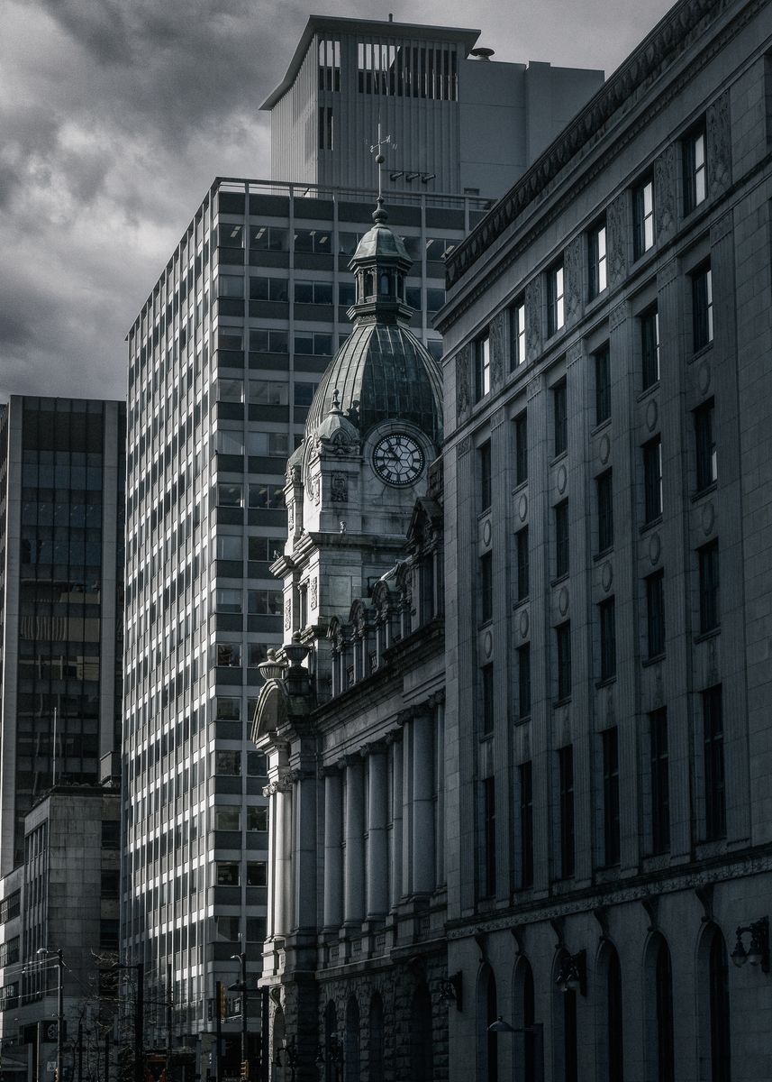 'Somber Vancouver' Poster, picture, metal print, paint by Andrew Woods ...