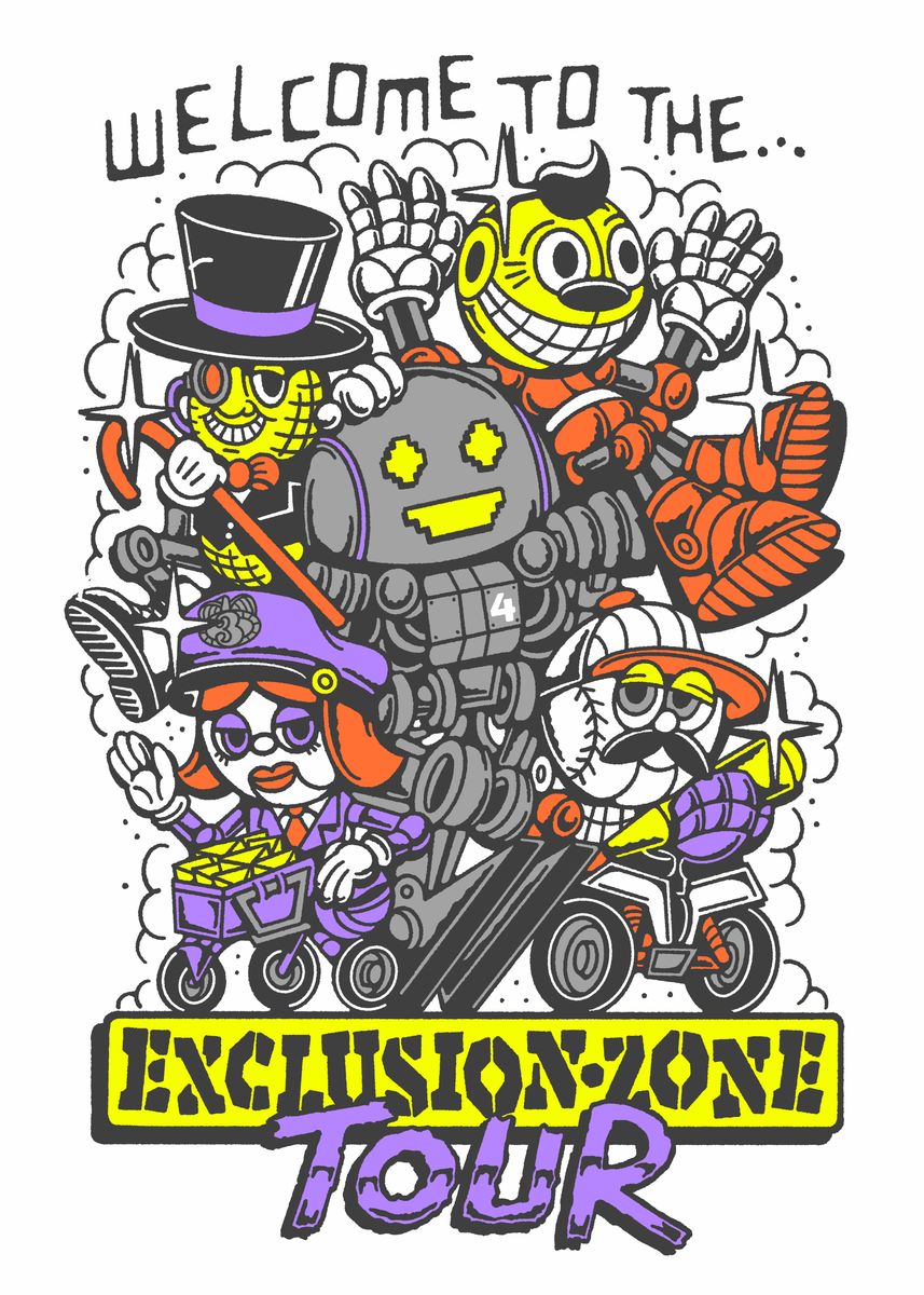 'Exclusion Zone Tour' Poster, picture, metal print, paint by Electric ...