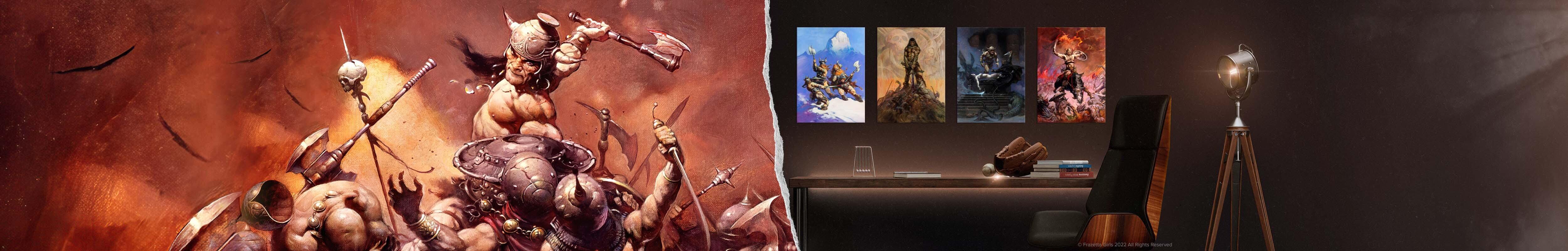 Frazetta x Conan Posters - Officially licensed merchandise, pictures ...